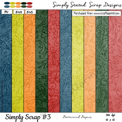 Simply Scrap #3 - Patterned Papers - 12 x 12 - CUP940476_95318 ...