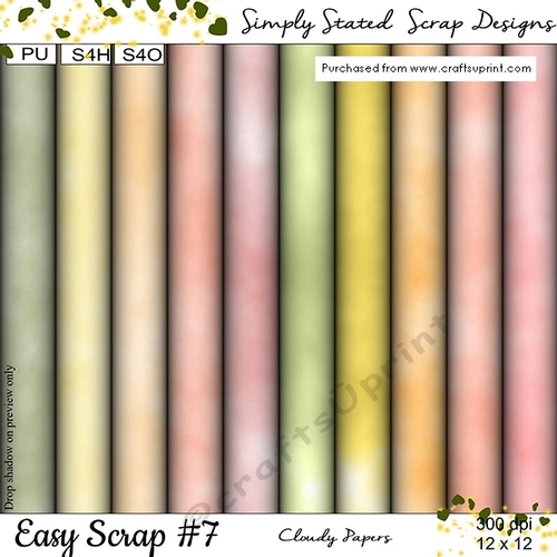 Easy Scrap #7 - Cloudy Papers - 12 x 12 - CUP941724_95318 | Craftsuprint