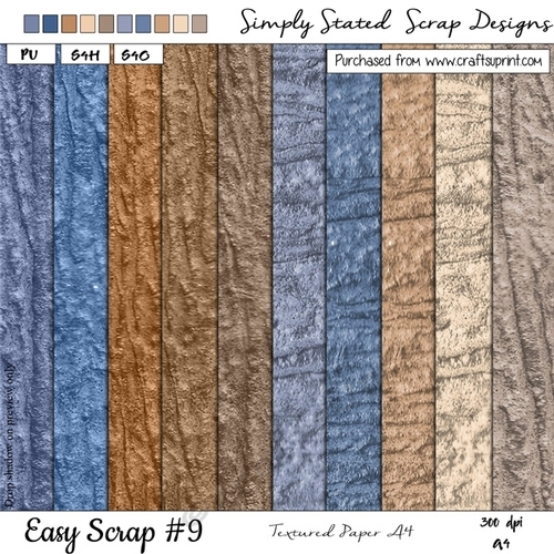 Easy Scrap #9 - Textured Papers A4 - CUP944111_95318 | Craftsuprint