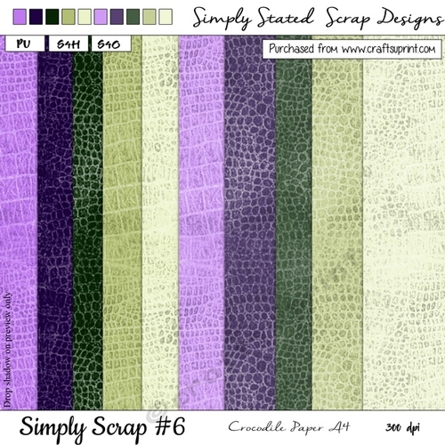 SS06 - A4 Crocodile Paper Pack - CUP947944_95318 | Craftsuprint