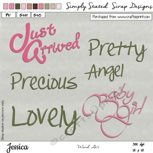 Jessica - Word Art - CUP952636_95318 | Craftsuprint
