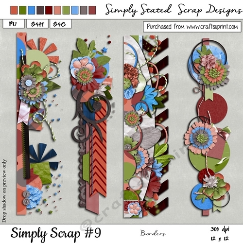 Simply Scrap #9 - Borders - CUP955231_95318 | Craftsuprint