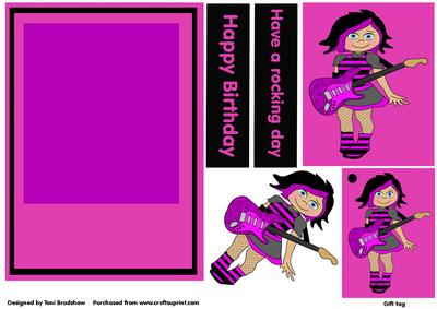 Happy Birthday to a Rock Chick - CUP262576_1269 | Craftsuprint