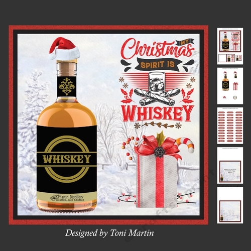 Christmas Whiskey Card Mini Kit 7x7 - CUP1181963_1894 | Craftsuprint