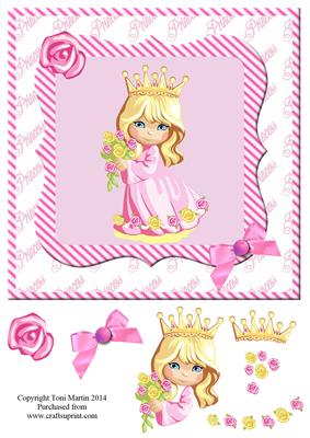Little Princess Topper & Decoupage - CUP557557_1894 | Craftsuprint