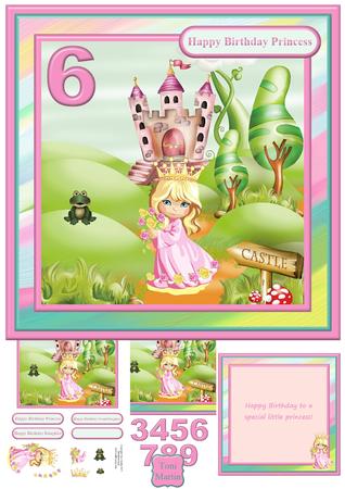 Princess Mini Kit & Decoupage - CUP600223_1894 | Craftsuprint