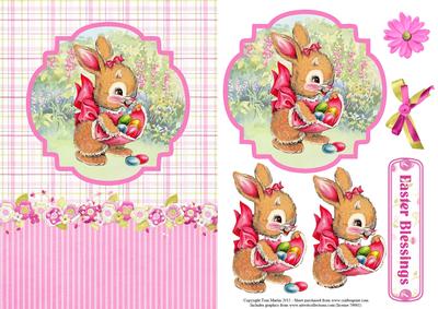 Easter Bunny Topper & Decoupage - CUP607657_1894 | Craftsuprint