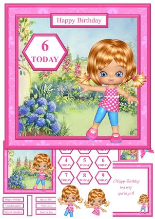 Birthday Girl Emily Card Mini Kit & Decoupage - CUP618593_1894 ...