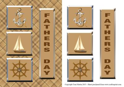 Nautical Father's Day Card Topper & Decoupage - CUP623777_1894 ...