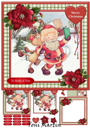 Santa Selfie Card Mini Kit & Decoupage - CUP637930_1894 | Craftsuprint