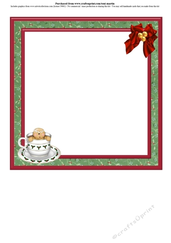 Teacup Gingerbread Man Insert - CUP932035_1894 | Craftsuprint