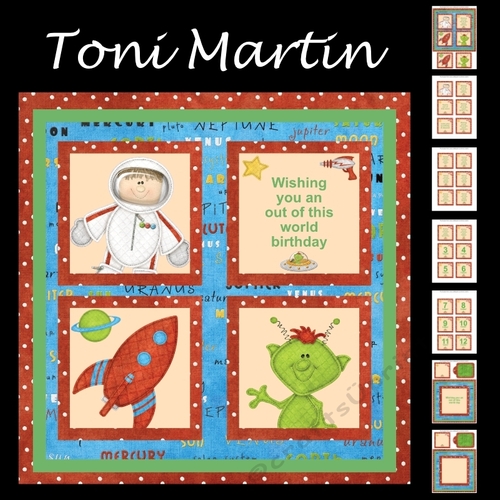 Space Themed - Out of this World - Quick Layer Card with Ages 3-12 Mini ...