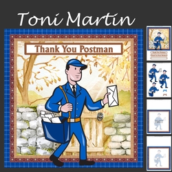 Thank You Hero Postman - Mini Kit & Decoupage - Photo by Jennie Settle