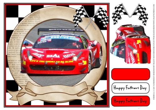 FORMULA 1 CAR FATHERS DAY - CUP780796_25427 | Craftsuprint