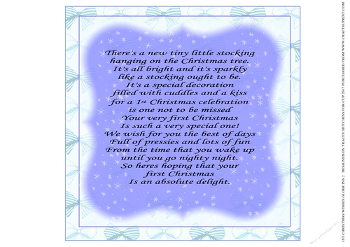 FIRST CHRISTMAS WISHES INSERT 8X8 BOY - CUP834092_25427 | Craftsuprint