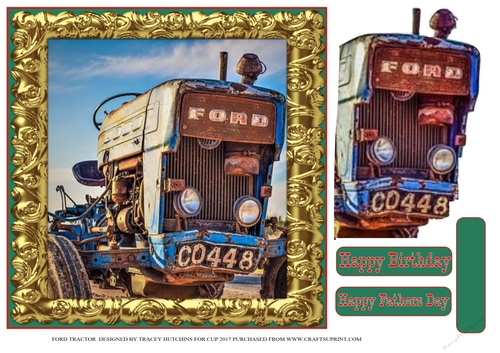 FORD TRACTOR FATHERS DAY - BIRTHDAY - CUP840817_25427 | Craftsuprint