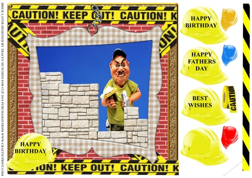 BRICKIE BRICK LAYER BIRTHDAY - CUP855624_25427 | Craftsuprint