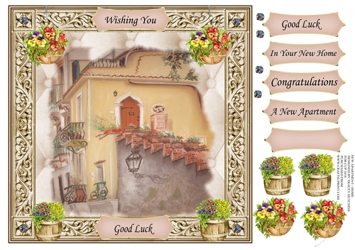 NEW HOME / FLAT / APARTMENT CONGRATULATIONS / GOOD LUCK - CUP871559 ...