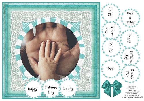 HIGH FIVE FATHERS DAY - CUP874476_25427 | Craftsuprint