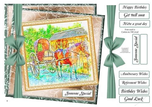 MULTI SENTIMENTS STASH PONY & TRAP DRAWING - CUP918356_25427 | Craftsuprint