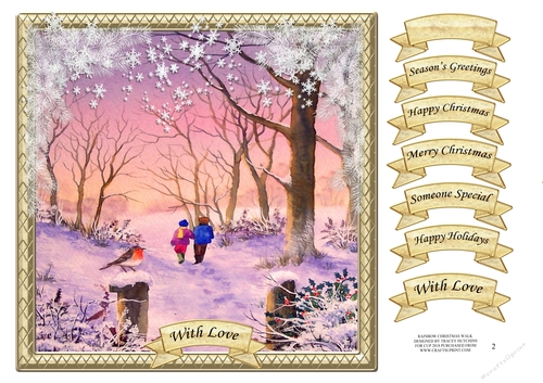 RAINBOW CHRISTMAS WALK 2 - CUP931666_25427 | Craftsuprint