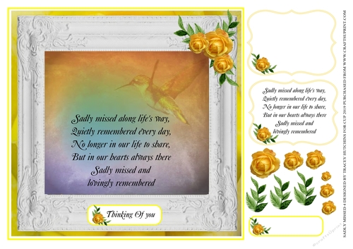 SADLY MISSED 4 BEAUTIFUL VERSE - CUP984168_25427 | Craftsuprint