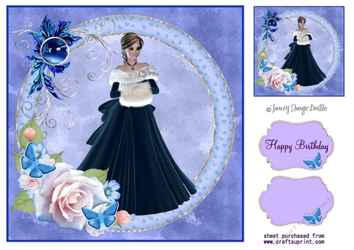 Lady in Blue 2 - CUP868403_773 | Craftsuprint