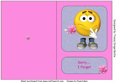 Sorry - I Forgot - CUP91174_773 | Craftsuprint
