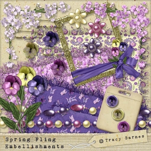 Spring Fling Embellishments - CUP872247_1060 | Craftsuprint