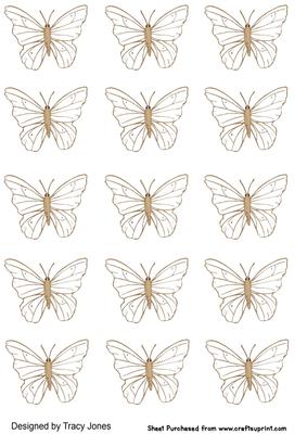 Blank Butterflies - CUP425393_1581 | Craftsuprint