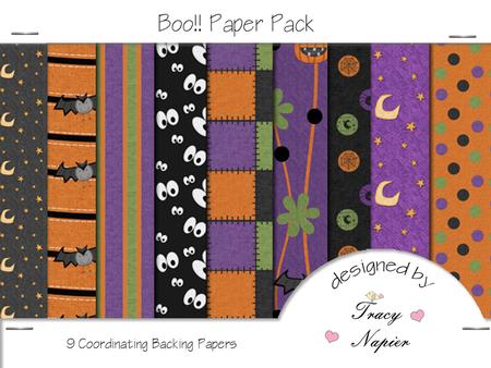 Boo!! Paper Pack - CUP133661_221 | Craftsuprint