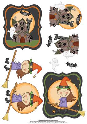 Boo!! Decoupage Halloween Toppers - CUP133670_221 | Craftsuprint
