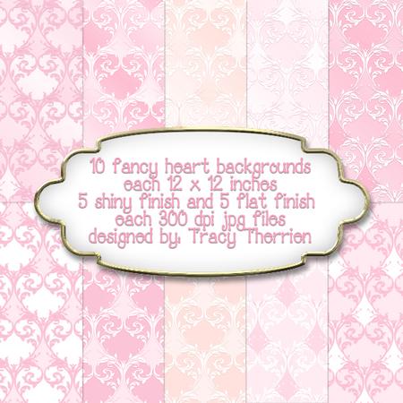Fancy Heart Background Papers - CUP388150_1771 | Craftsuprint