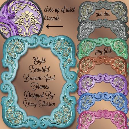 Brocade Inset Frames - CUP488640_1771 | Craftsuprint