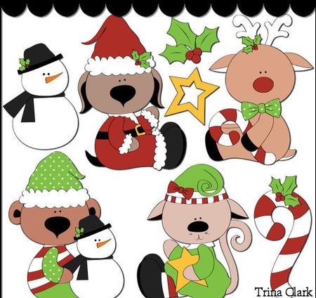 Santa's Friends 1 Clip Art - CUP366226_1677 | Craftsuprint