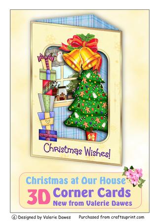 3D Corner Card Kit - Christmas at Our House - CUP131848_203 | Craftsuprint