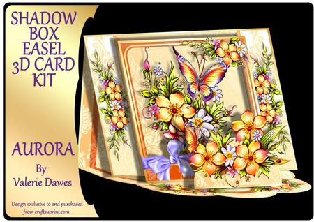 Shadow Box Easel Card Kits - Aurora - CUP309173_203 | Craftsuprint