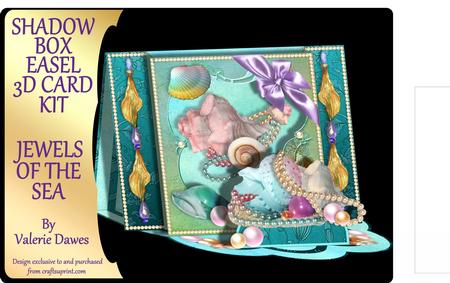 Shadow Box Easel Card Kits - Jewels of the Sea - CUP309187_203 | Craftsuprint