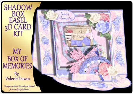 Shadow Box Easel Card Kits - My Box of Memories - CUP311544_203 | Craftsuprint