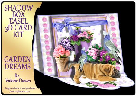 Shadow Box Easel Card Kits - Garden Dreams - CUP311552_203 | Craftsuprint