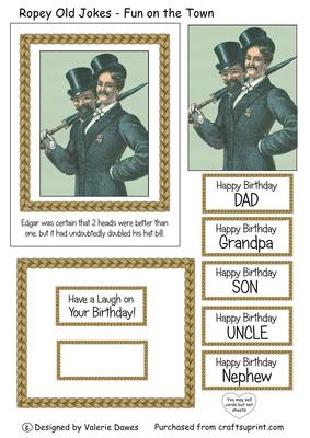 Ropey Old Jokes - Fun on the Town Topper - CUP46554_203 | Craftsuprint