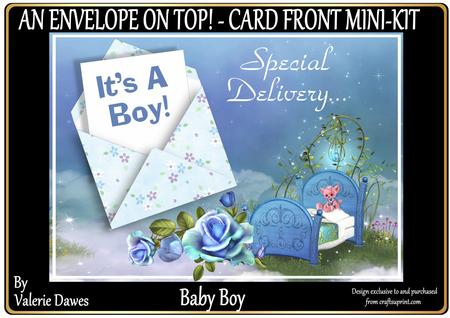 An Envelope on Top! Card Front Mini-kit - Baby Boy - CUP517486_203 ...