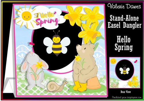 STAND-ALONE EASEL DANGLER - Hello Spring! - CUP844846_203 | Craftsuprint