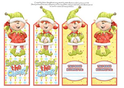 Santas Elves Bookmarks Yellow - CUP140424_880 | Craftsuprint