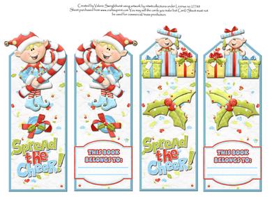 Elf with Pressies and Candy Christmas Bookmarks - CUP152960_880 ...
