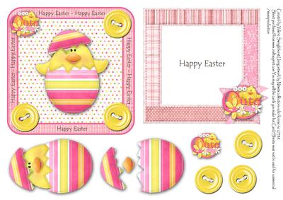 Chick Hatching Happy Easter Card Front with Insert - CUP193867_880 ...