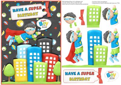 Have a Super Birthday Super Boy Card Front - CUP206553_880 | Craftsuprint