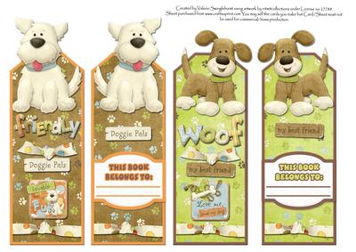 My Best Friend, Doggie Pals Bookmarks - CUP248492_880 | Craftsuprint