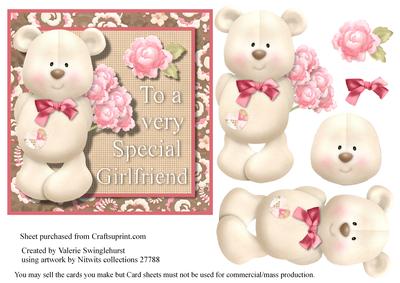 To a Very Special Girlfriend Card Front with Decoupage - CUP265079_880 ...