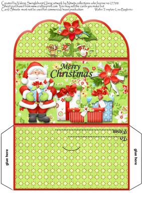Santa with Gifts Hohoho Christmas Money Wallet - CUP271871_880 ...